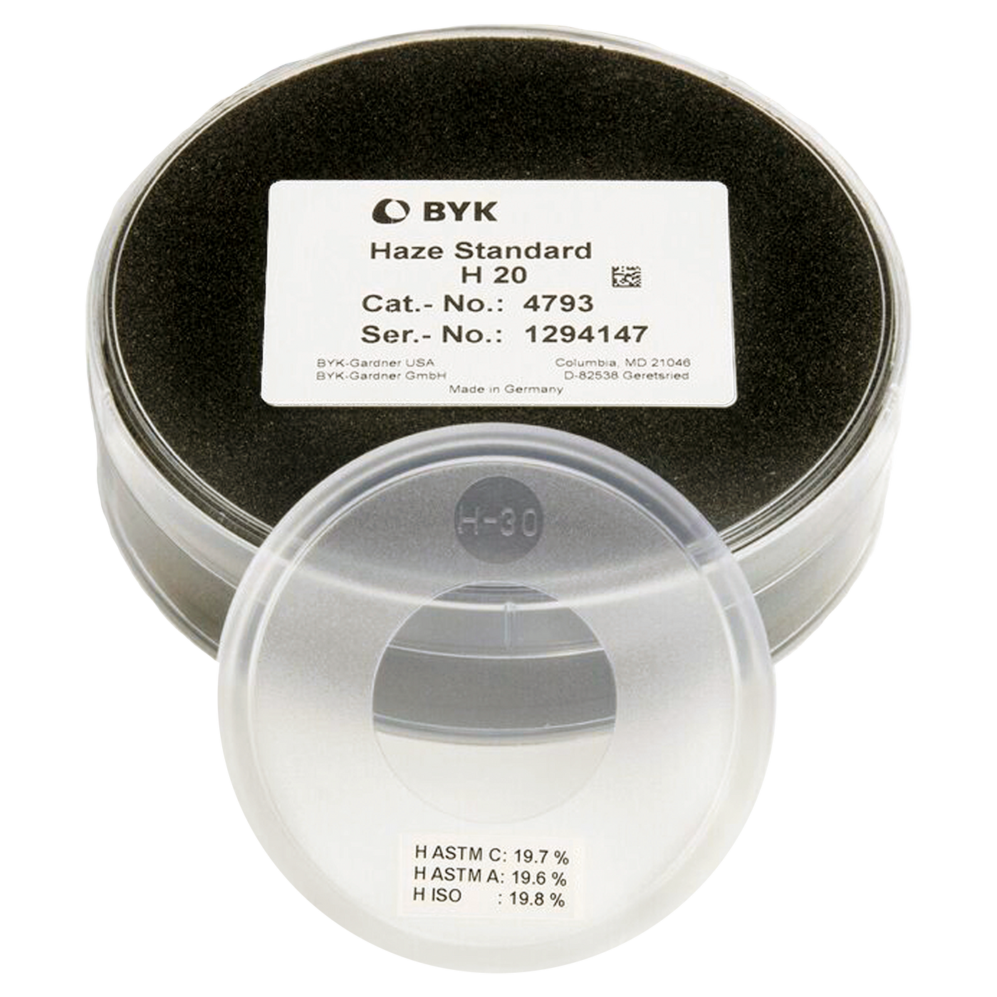 Estandar de Haze 20 para Haze Gard i— Exacolor Laboratories