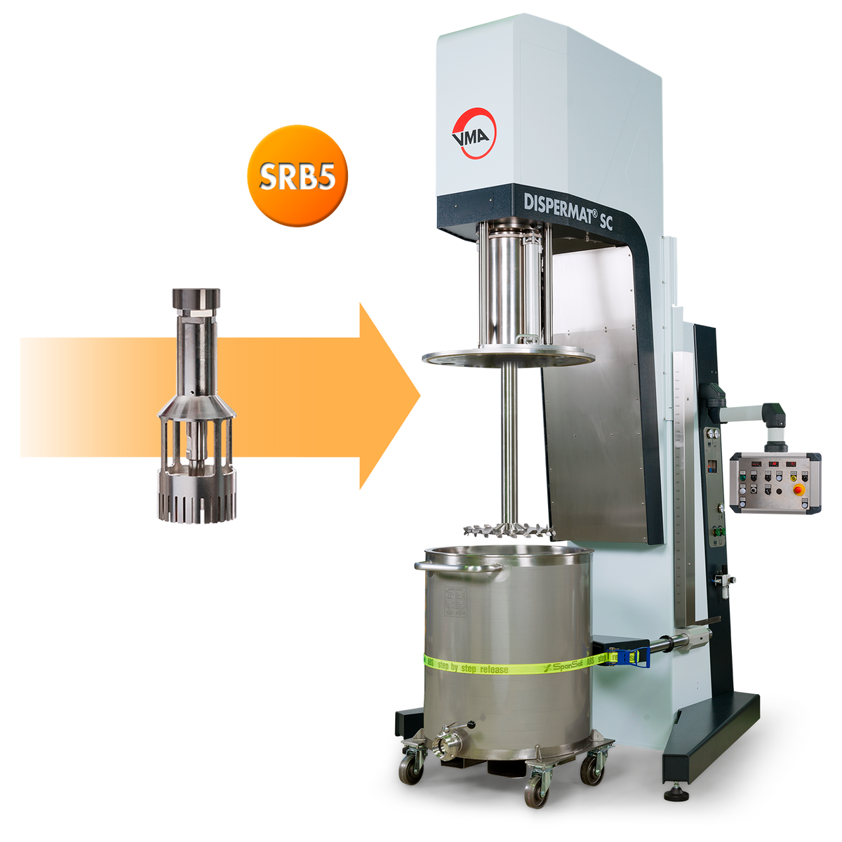 Homogeneizador rotor-estator SRB5— Exacolor Laboratories